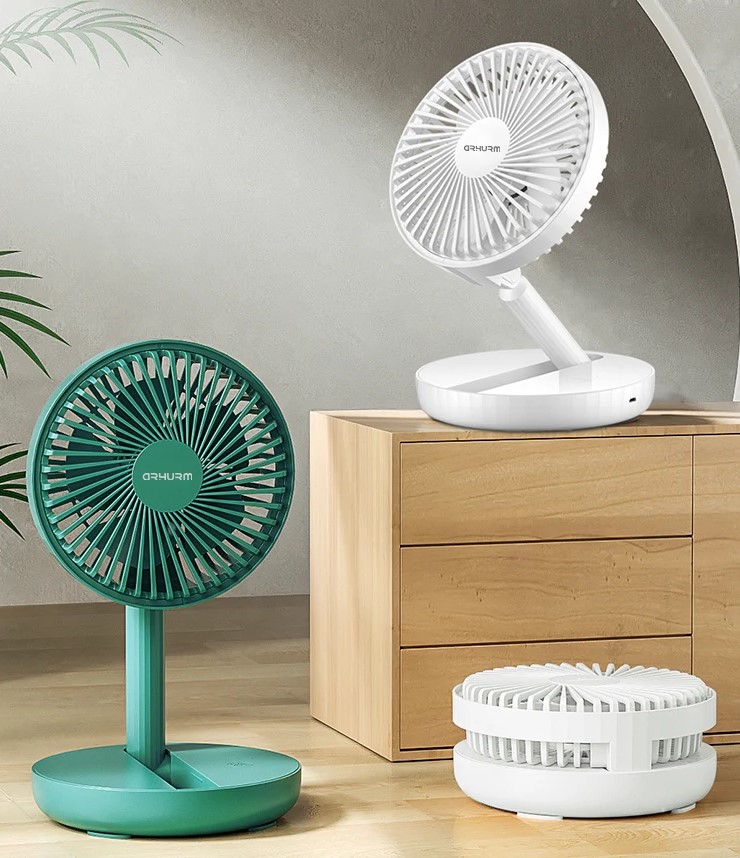 Rechargeable 5-inches Folding fan HCZ21 - Etouchbd